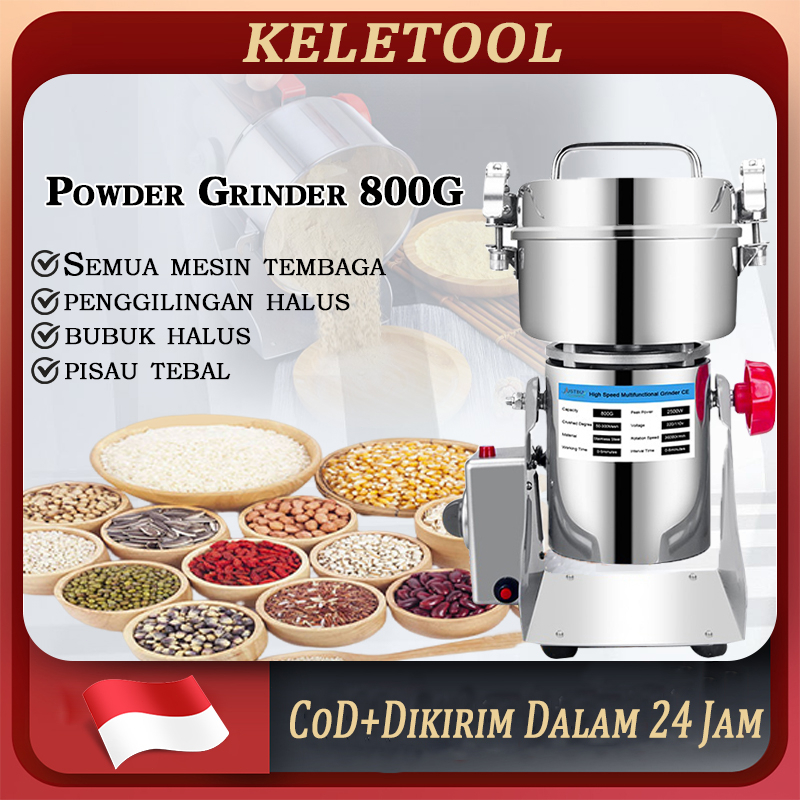 Jual grinder 1200G mesin penggiling bumbu kering mesin giling tepung ...