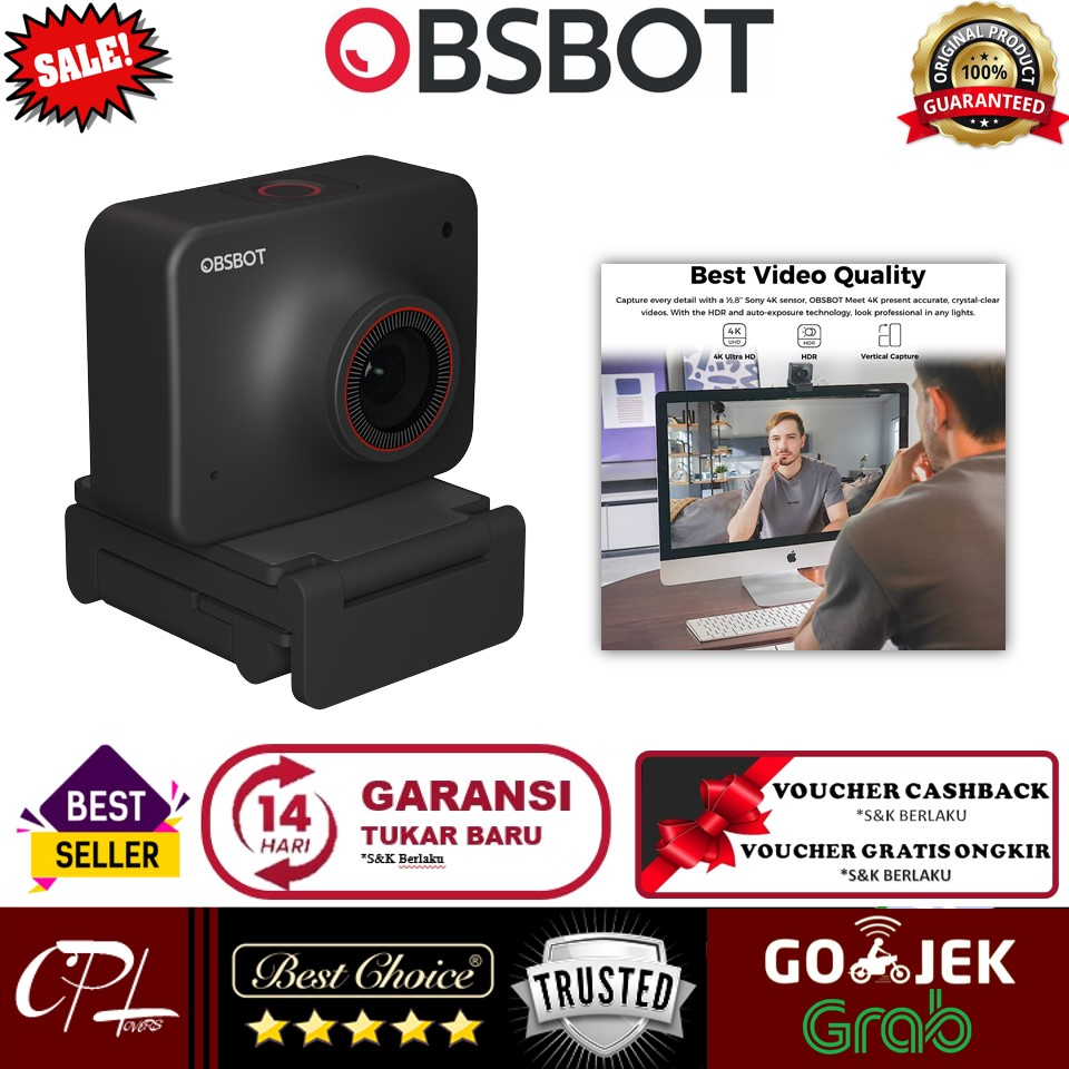 Jual OBSBOT Meet 4K AI-Powered Webcam Conference Camera | Shopee Indonesia