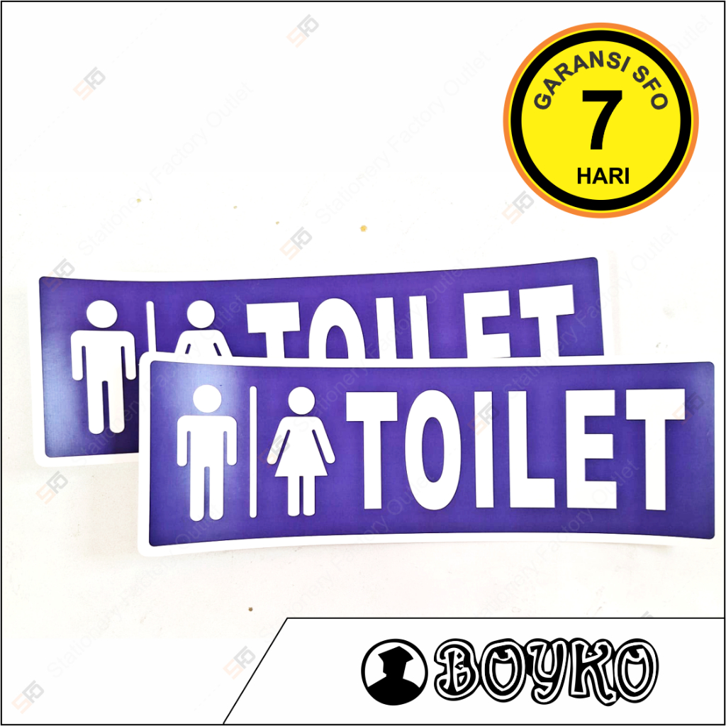 Jual Stiker Toilet Pria Wanita - Sticker Sign 23 x 7.5 cm | Shopee ...