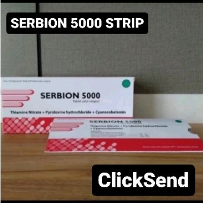 Jual Serbion Strip - Multivitamin B1, B6 Dan B12 - Original | Shopee ...