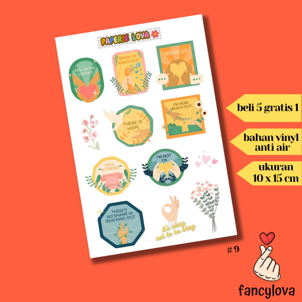 Jual Stiker Aesthetic Anti Air Vinyl Tumblr Jurnal Scrapbook Sticker ...