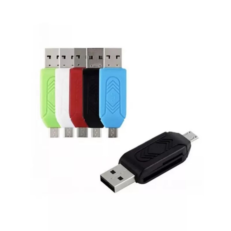 Jual Cardreader OTG 2.0 USB 2 slot Card reader Micro Memory Sambungan ...