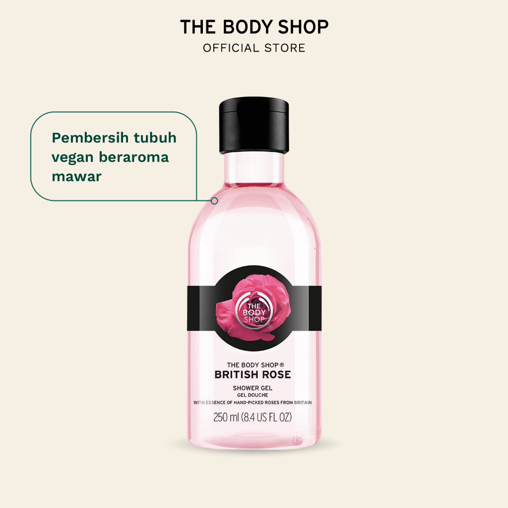 Jual The Body Shop British Rose Shower Gel 250ml | Shopee Indonesia