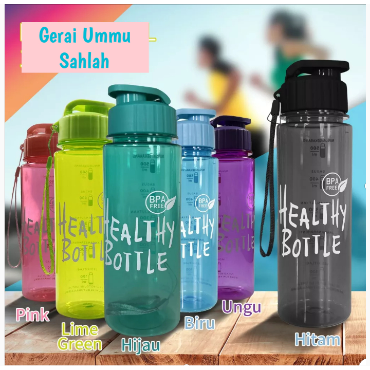 Jual Botol Minum Healthy| Botol Minum Healthy 500ML | Shopee Indonesia