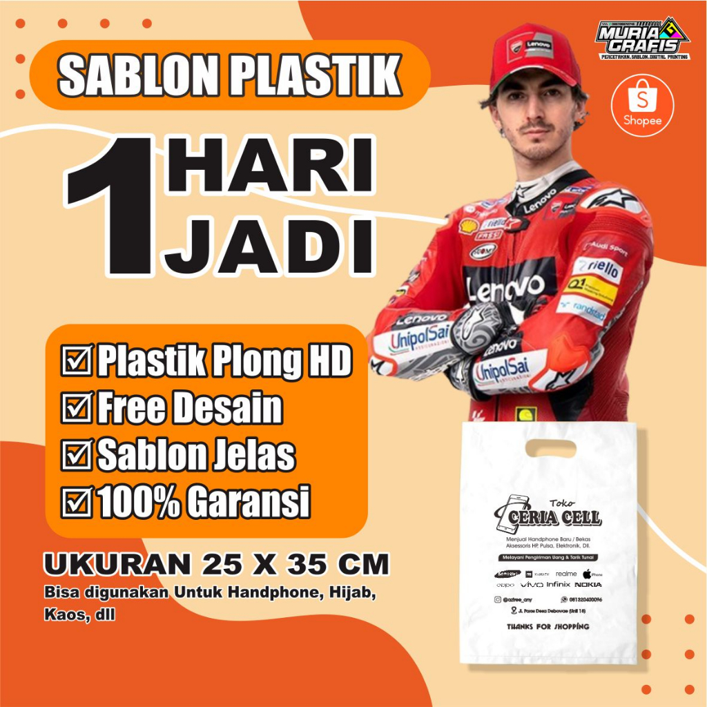 Jual SABLON PLASTIK 25X35 TINTA EMAS ATAU SILVER | Shopee Indonesia