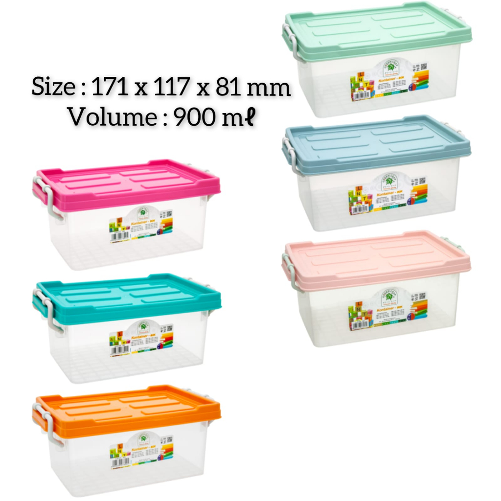 Jual Container Box 900 ml Kotak Penyimpanan Serbaguna Plastik Q-Seven ...