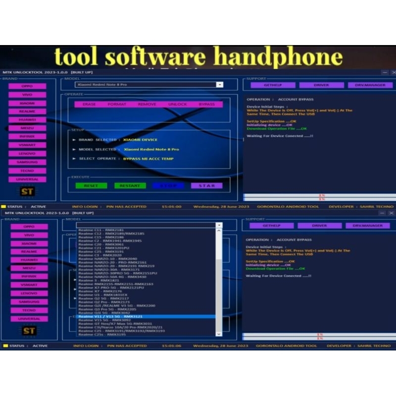 Jual Mtk unlock tool support all mediatek permanent bisa pindah pc ...