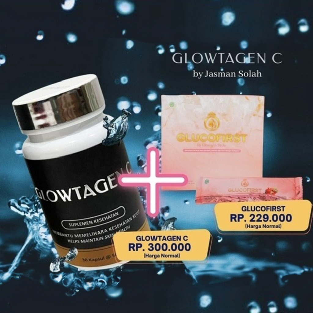 Jual Paket Glowup Glowtagen C & Glucofirst I Glutathione 500mg Kapsul ...