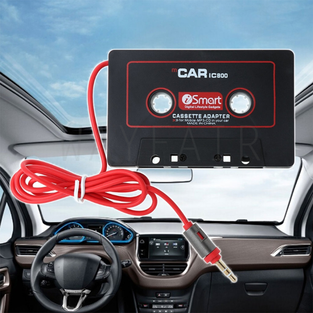 Jual Car Digit Konverter Kaset Tape Mobil ke 3.5mm AUX - W800 - Black ...