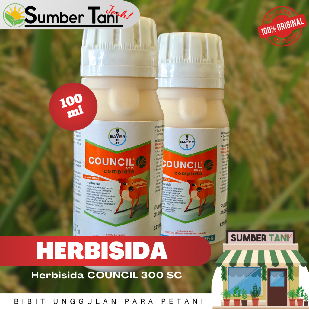 Jual Herbisida COUNCIL 300SC Kemasan 100ml Bayer | Shopee Indonesia