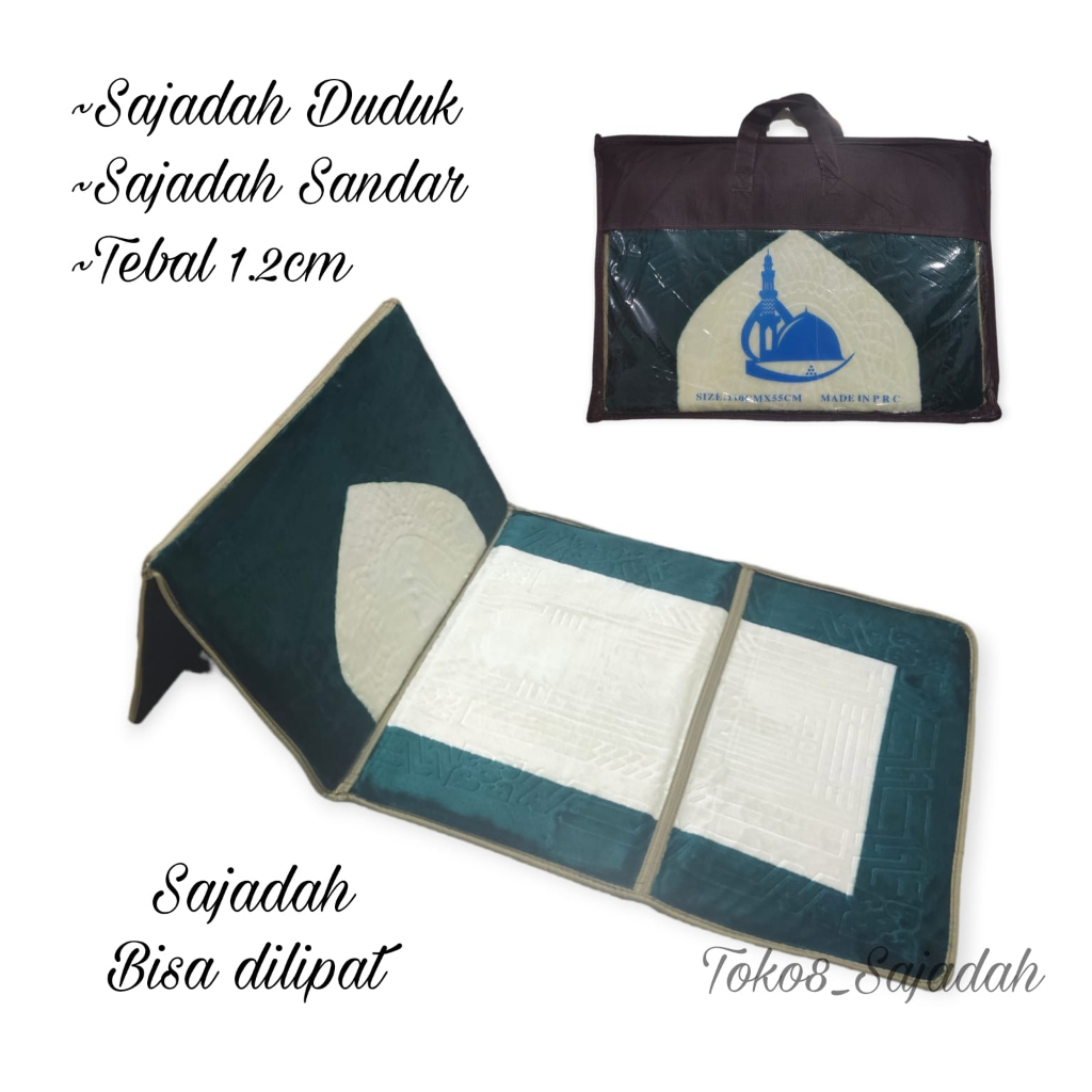 Jual SAJADAH Sandar Sajadah Duduk Lipat Bahan Tebal Premium Empuk Dan ...