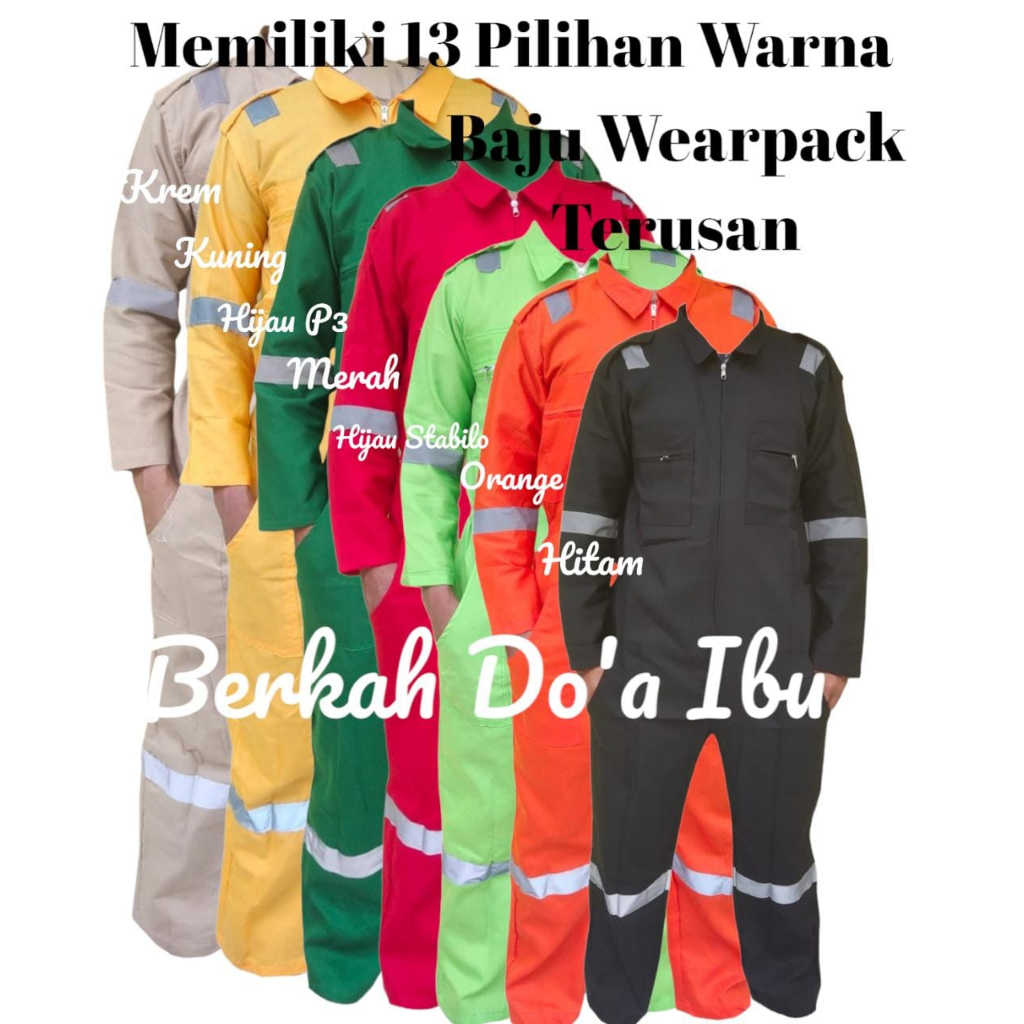 Jual Wearpack Coverall Safety/ Baju Bengkel/Seragam proyek/Seragam ...