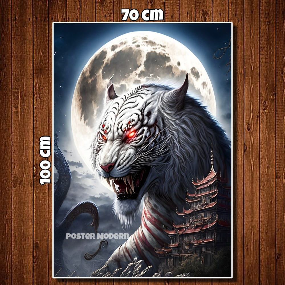 Jual Hiasan dinding Xtra Jumbo Poster Gambar Harimau Putih Code48 ...