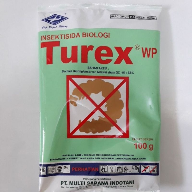 Jual Turex ori 100 gr insektisida biologi basmi ulat grayak, perusak ...