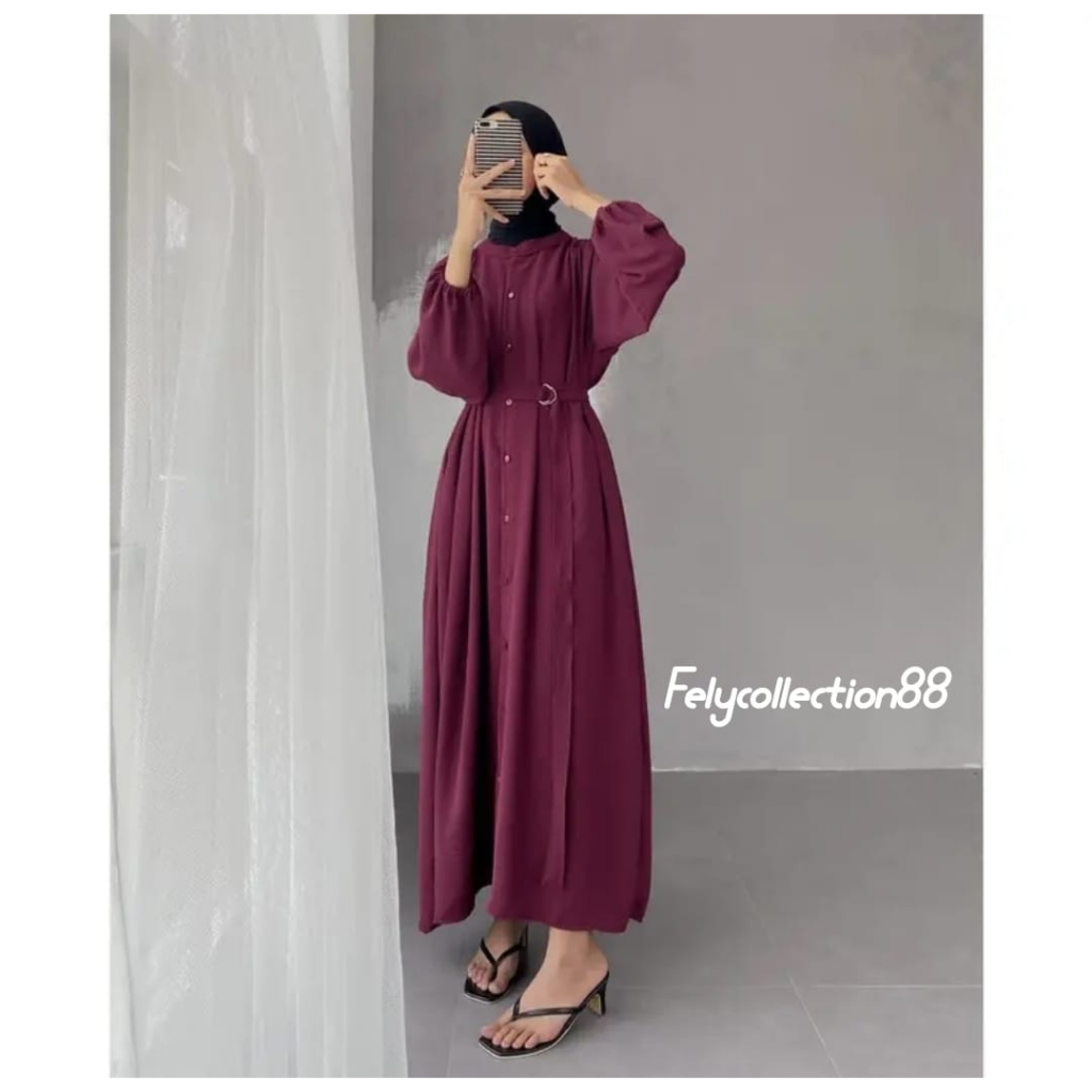 Jual LOCA DRESS FULL KANCING//GAMIS FULL KANCING KEKINIAN SR.016 ...