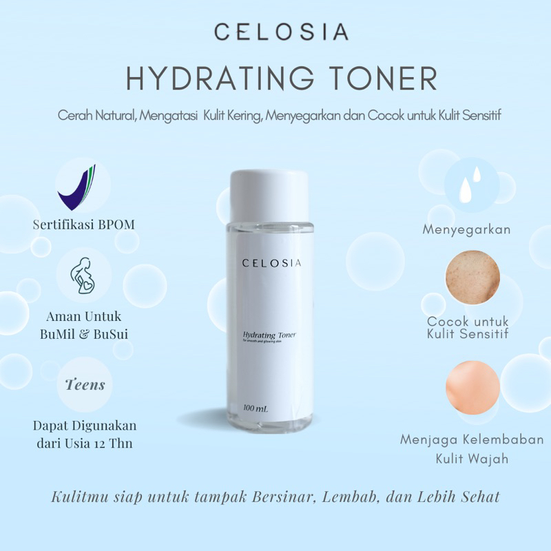 Jual CELOSIA HYDRATING TONER/ECER/PENYEGAR WAJAH | Shopee Indonesia