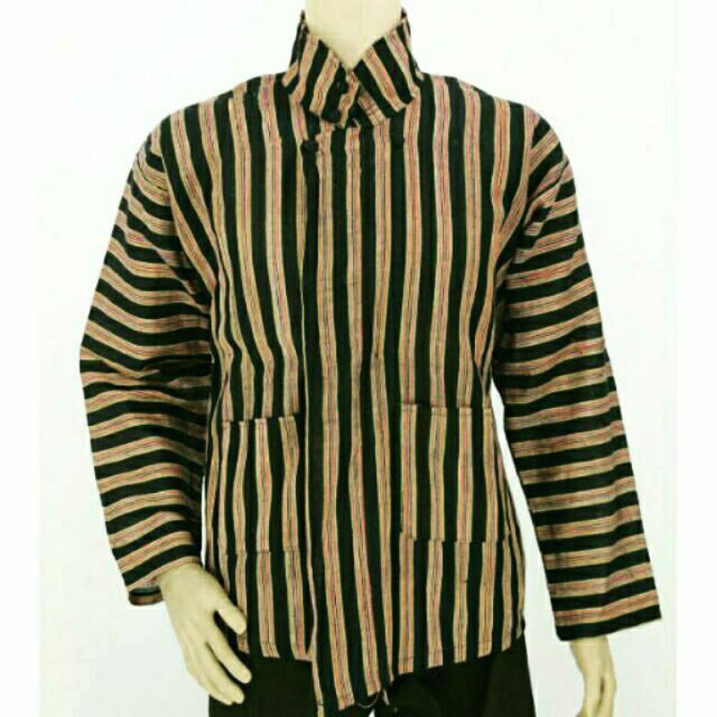 Jual SURJAN LURIK COKLAT HITAM BAJU ADAT JAWA PRIA PAKAIAN TRADISIONAL SOLO JOGJA COWOK MURAH ...