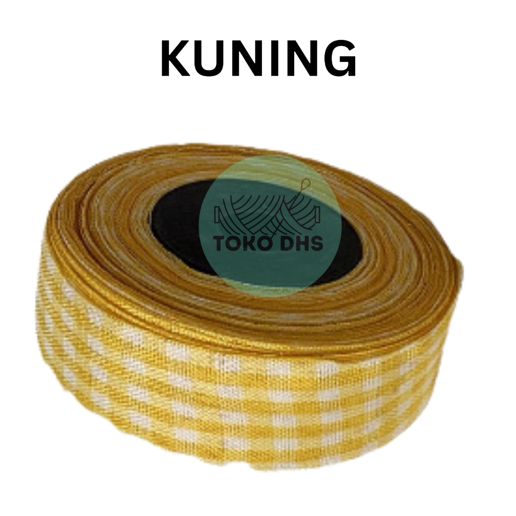 Jual Pita Kotak 1 inch (2.5 cm) Panjang 20 yard (18 mtr) | Shopee Indonesia