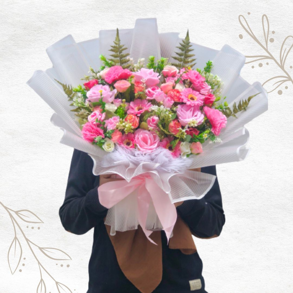 Jual Buket Bunga Wisuda buket kado ulang tahun pernikahan ukuran jumbo ...