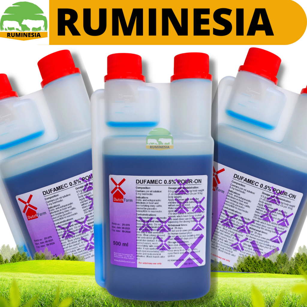 Jual DUFAMEC POUR ON 500ml - Obat Cacing Tetes, Obat Kutu, Obat Parasit ...