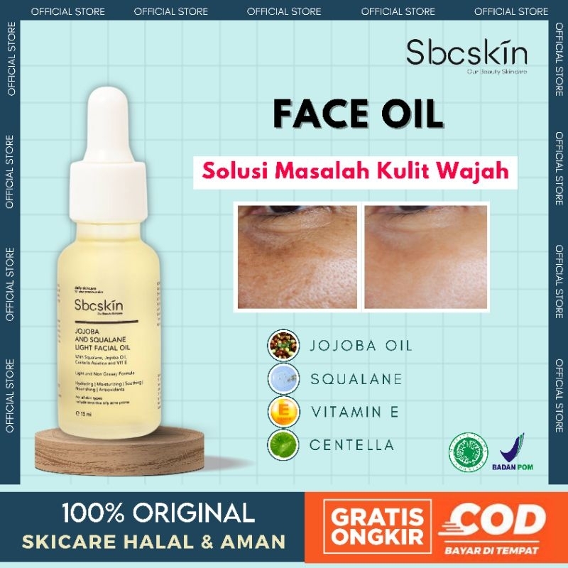 Jual Sbcskin - Jojoba And Squalane Light Facial Oil Untuk Semua Jenis ...