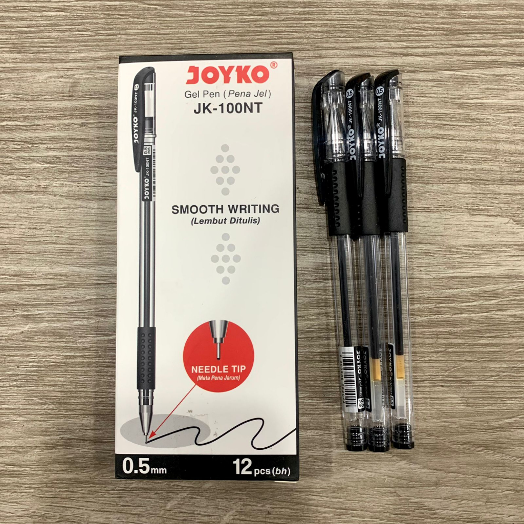 Jual Pulpen Joyko JK-100NT 0,5mm Gel Pen - 1 Lusin 12 pcs | Shopee Indonesia