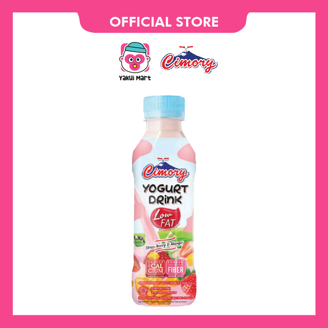 Jual ⭐YAKUI MART⭐Susu Cimory Yogurt Drink Low Fat Strawberry & Mango 250 ml | Shopee Indonesia