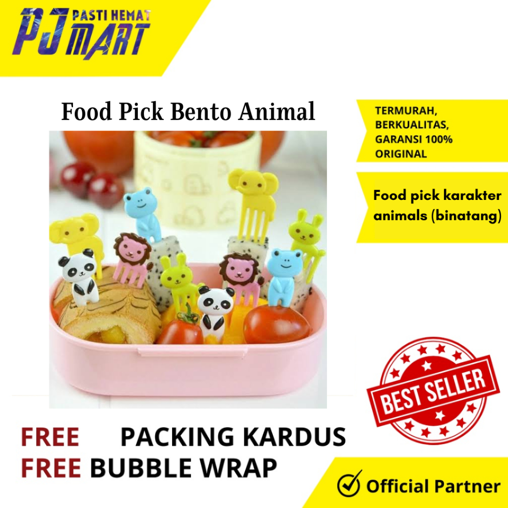 Jual Food Pick Binatang | Food Pick Motif Musik | Food Pick Animasi ...