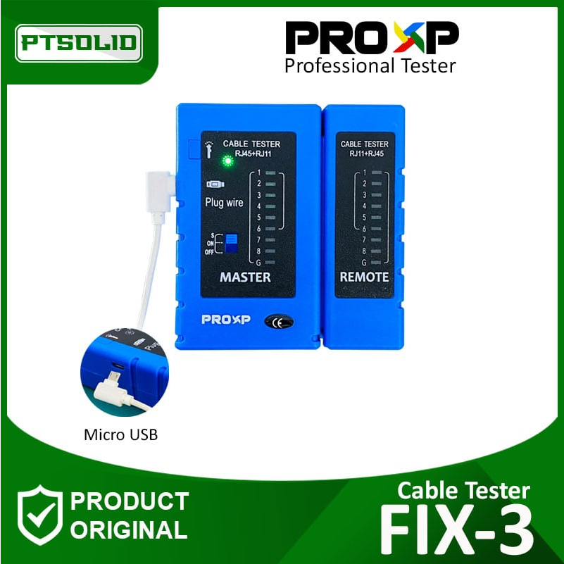 Jual Proxp cable tester FIX-3 / Cable tester micro USB / Cable tester ...
