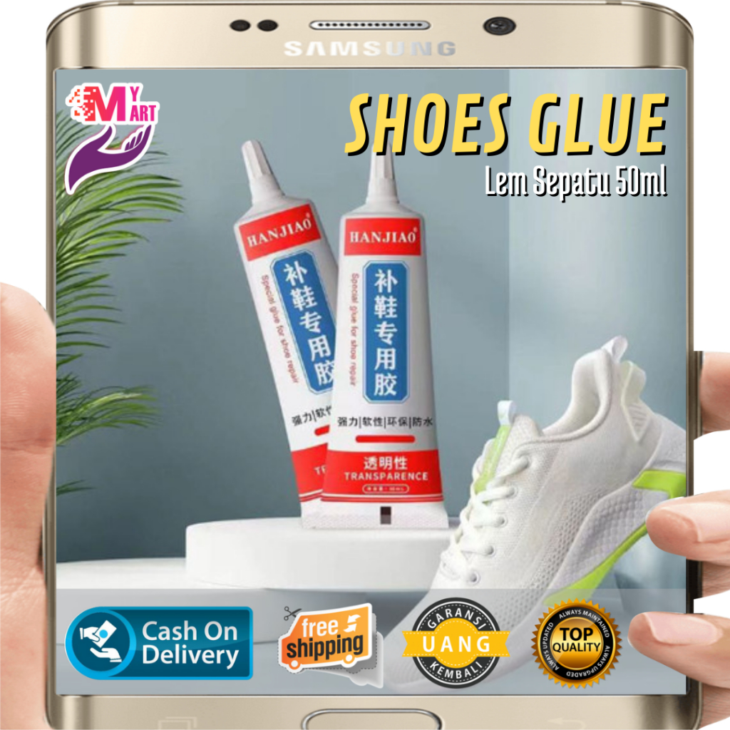 Jual HANJIAO Lem Sepatu 50ml - Lem Insole Sepatu 50ml - Lem Super Kuat ...