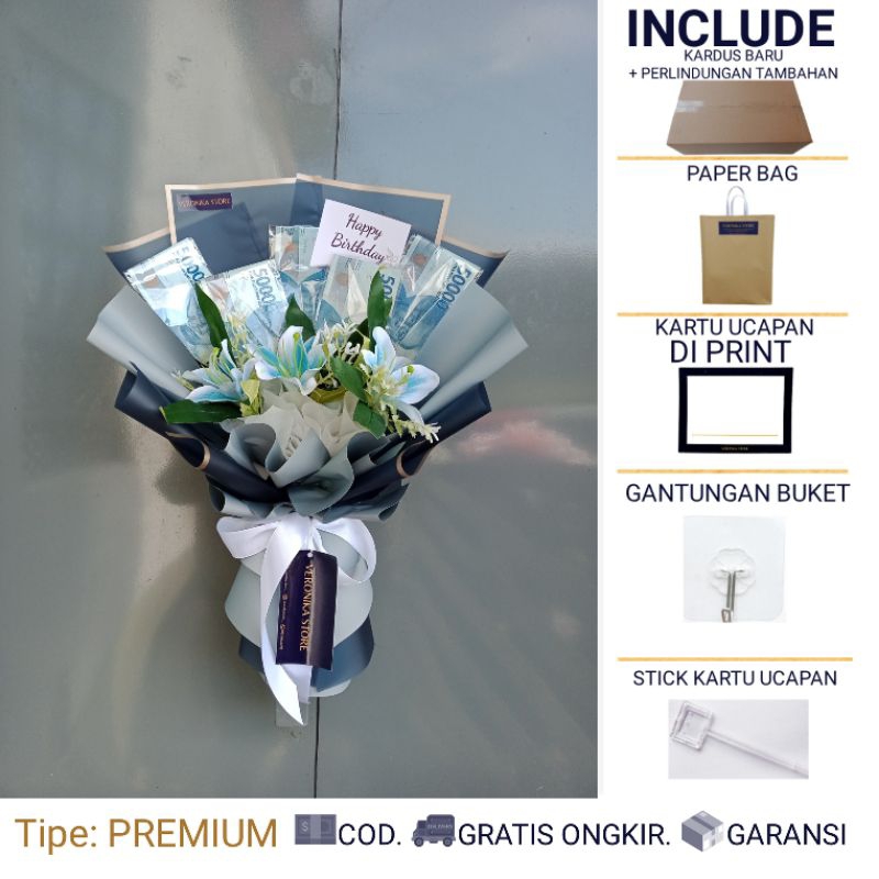 Jual BUKET UANG KOSONG ISI SENDIRI– OZHA - KERANGKA BUCKET UANG - MONEY ...