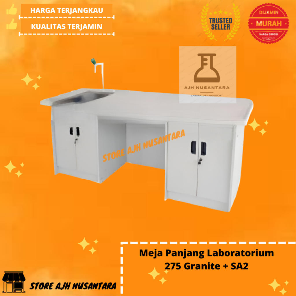 Jual ECO Meja Panjang Laboratorium 275 Granite + SA2 | Shopee Indonesia