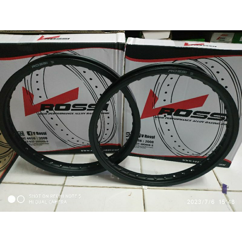 Jual Velg Rossi Almunium WM 140/160 x 17 black sandy (doff) | Shopee ...