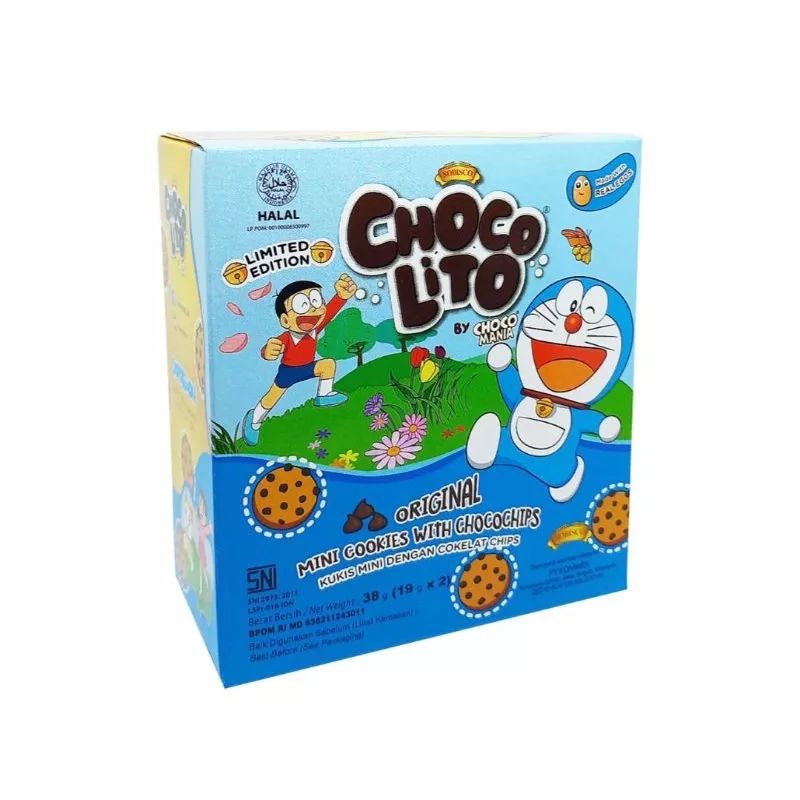 Jual Chocolito Mini Cookies Chocochips 2 x 19gr / Original / Rich Choco ...