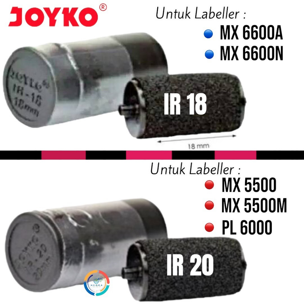 Jual Joyko Ink Roller Tinta Label Harga | IR 18 dan IR 20 | Shopee ...
