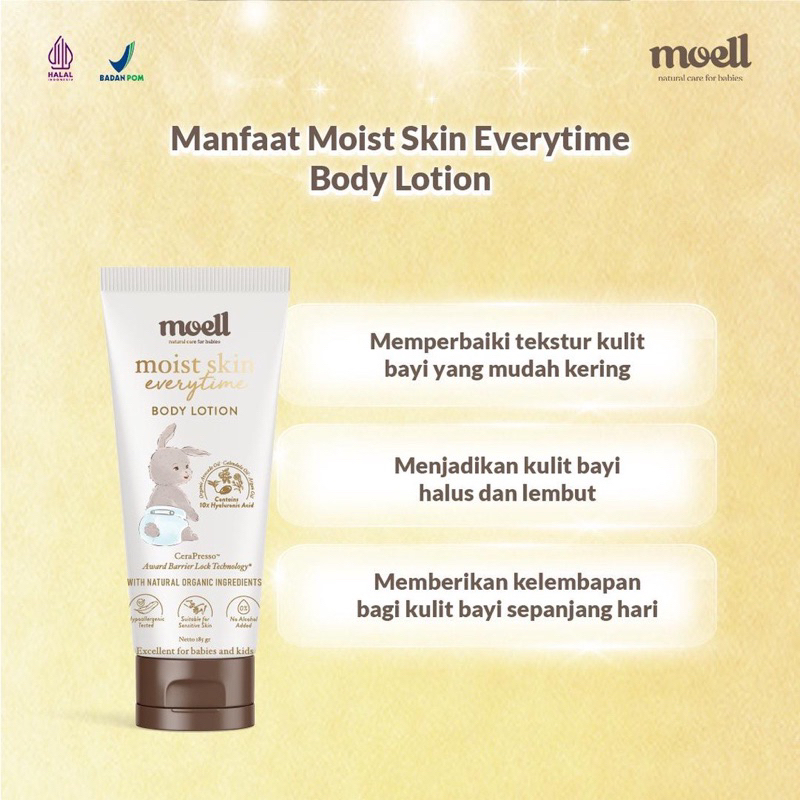 Jual hair lotion moell bundling isi 4 moel body losion bayi | Shopee ...