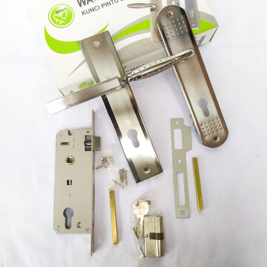 Jual SELOT PINTU WANLY UKURAN BESAR/Kunci Pintu Besar Wanly Per Set ...