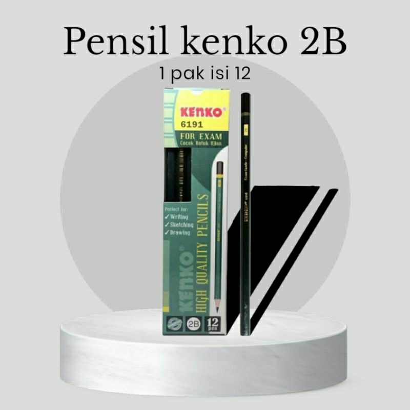 Jual Pensil 2B kenko Hijau 1 Box (12Pcs) | Shopee Indonesia