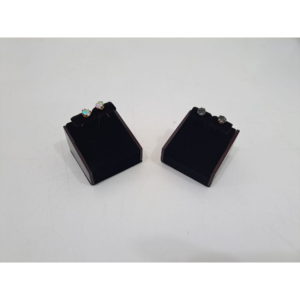 Jual Display Anting Bludru Hitam Mahoni | Shopee Indonesia
