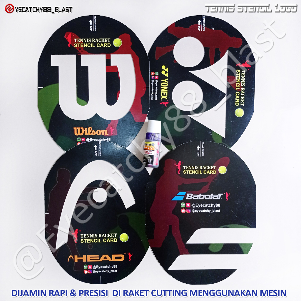Jual Tenis Raket Stencil Card/Logo Raket/ Cetakan Raket | Shopee Indonesia