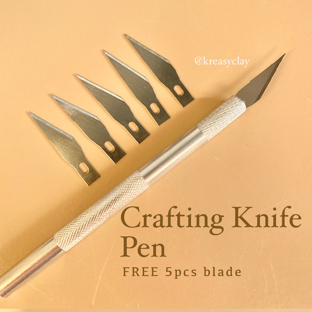 Jual Cutter Pen FREE 5PCS BLADE - Crafting Knife - Knife Pen - Pisau ...