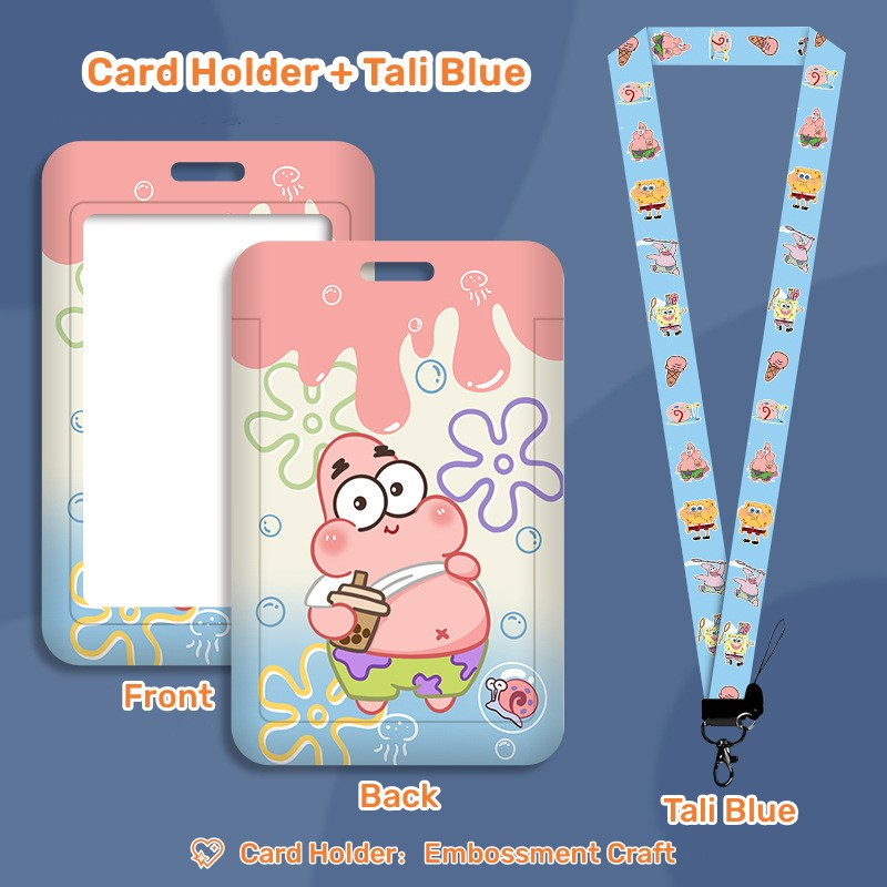 Jual SpongeBob Patrick Star ID card holder tali lanyard transportasi ...