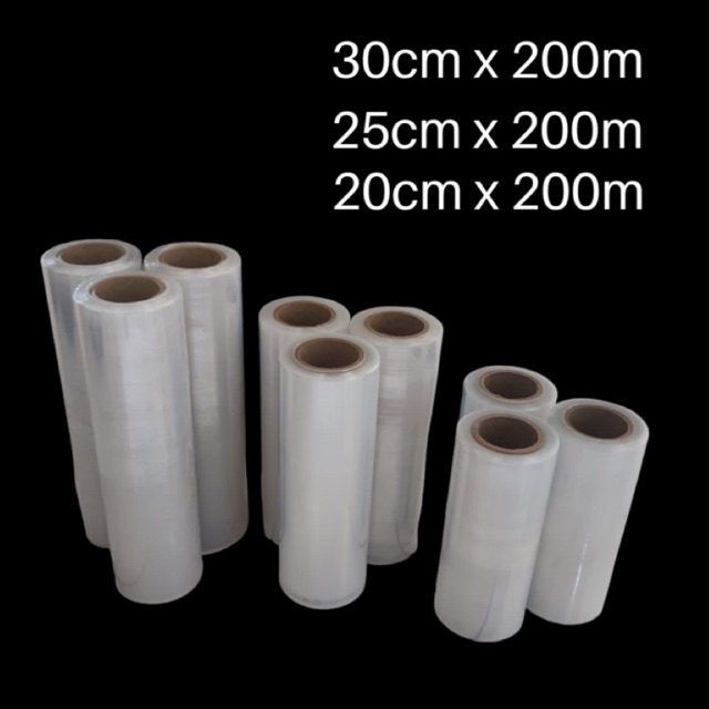 Jual Plastik Wrapping UK 20cm , 25cm , 30cm - 200m Best Qualty Stretch Film | Shopee Indonesia