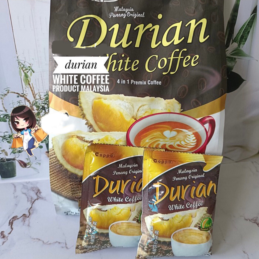 Jual Coppo Durian White Coffee Malaysia Penang Original 38g | Shopee Indonesia