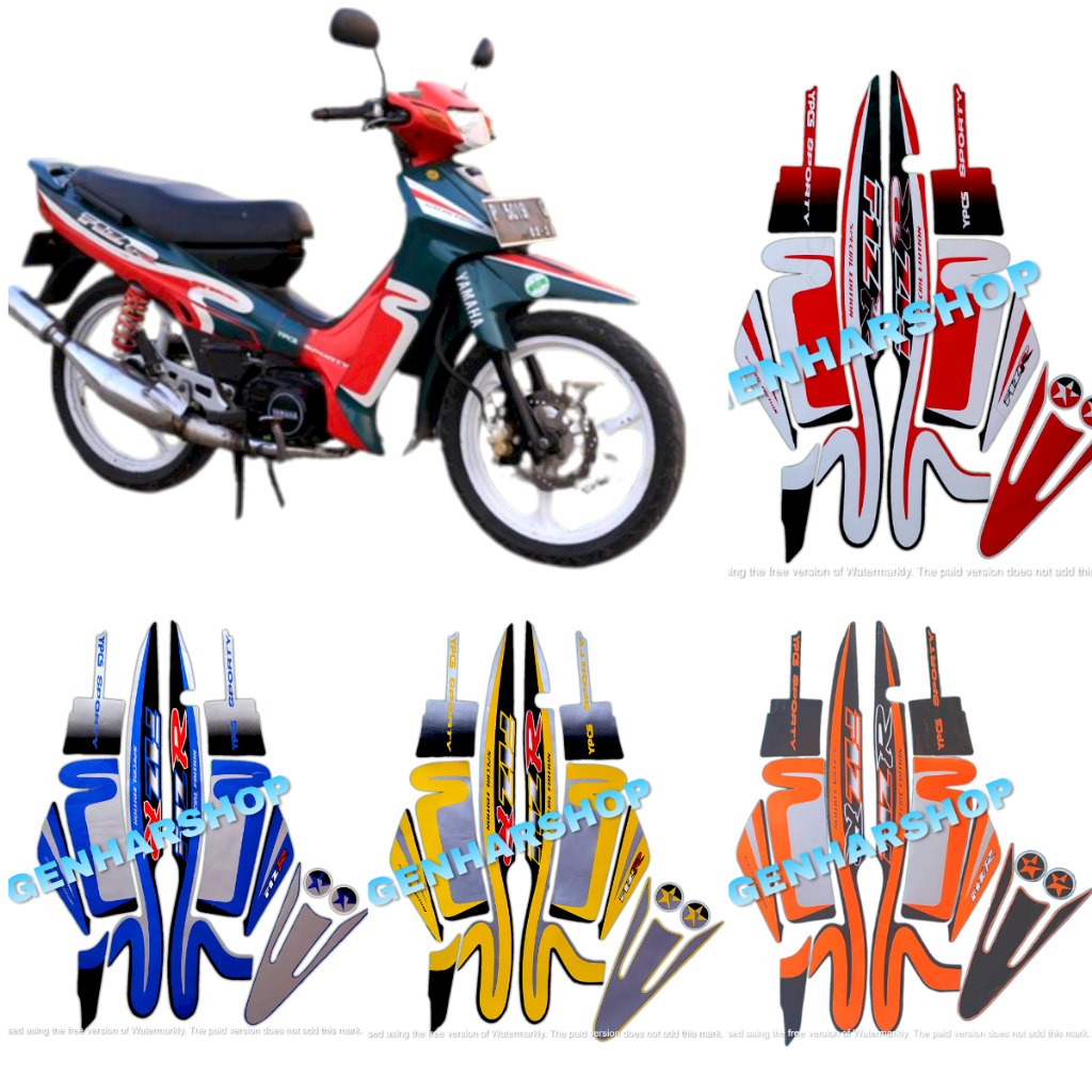 Jual STIKER STRIPING LIS BODY MOTOR YAMAHA F1ZR CALTEX EDITION STANDAR ...