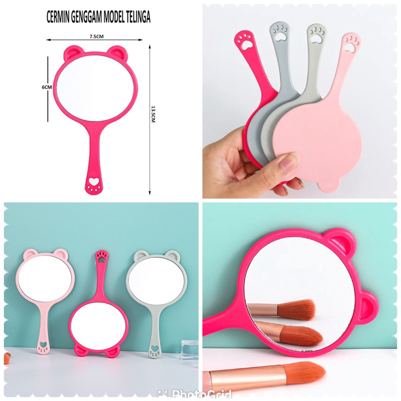 Jual CERMIN KACA GAGANG MINI CERMIN TRAVELING CERMIN RIAS MAKE UP ...