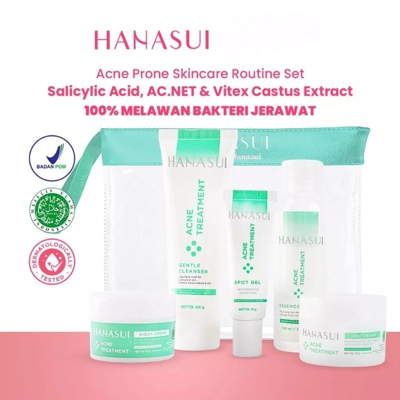 Jual Hanasui Acne Treatment Paket 5's | Shopee Indonesia