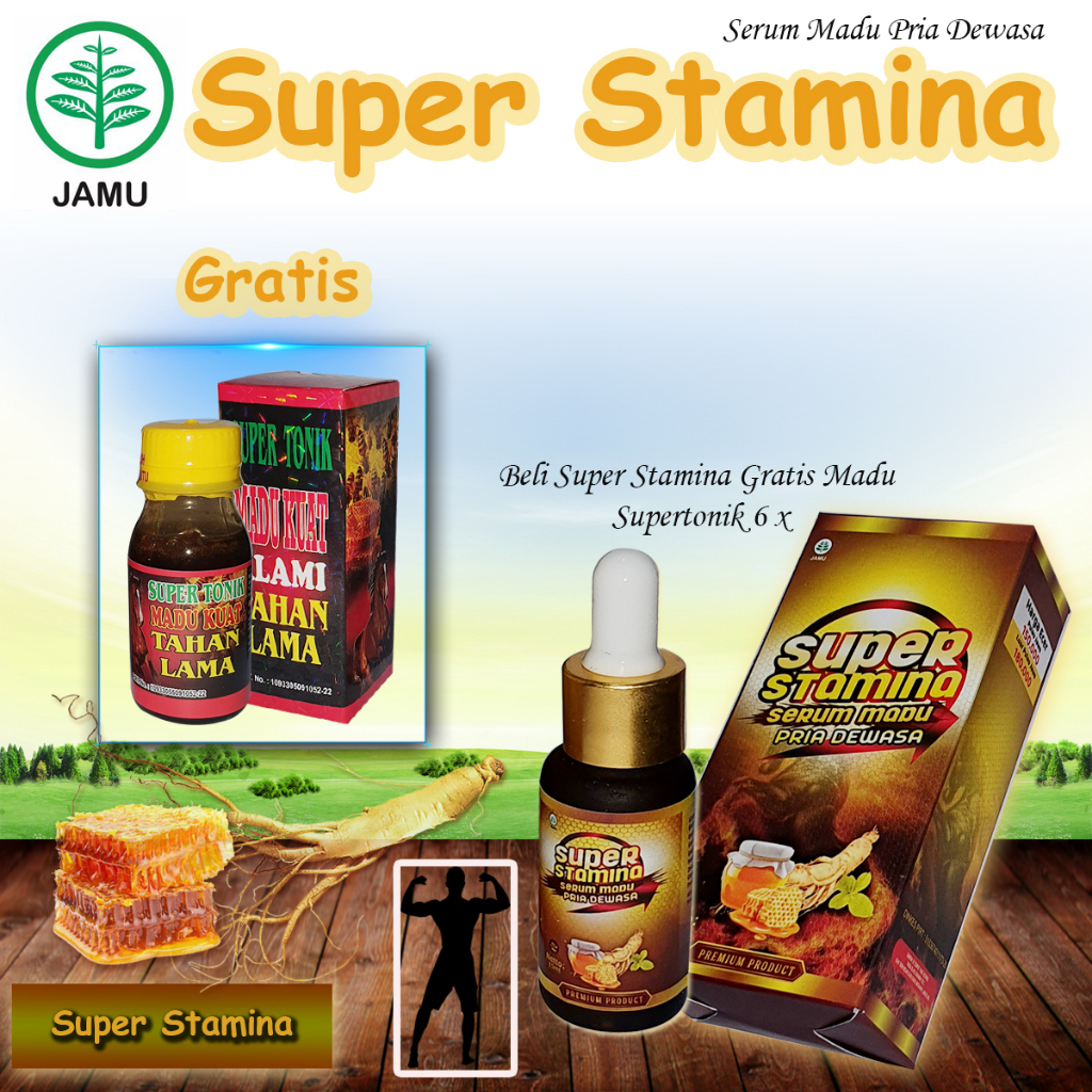 Jual Super Stamina Serum Madu Beli 1 Gratis Supertonik 6x (1 Botol ...