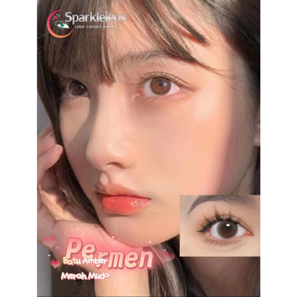 Jual Sparklelens Sepasang lensa kontak berwarna Merah Muda Anak Nakal ...