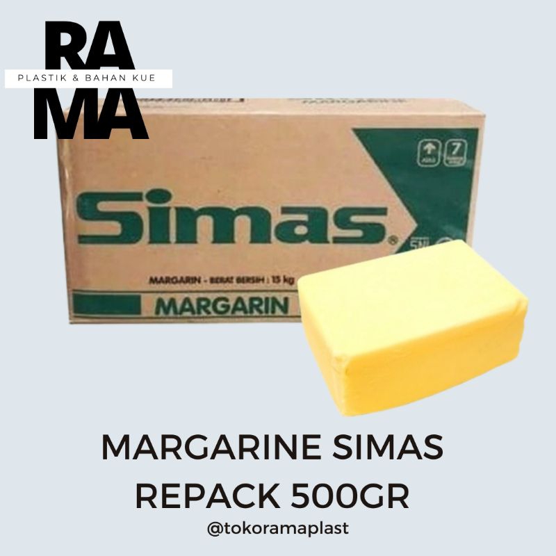 Jual SIMAS MARGARINE / MAGARIN SIMAS REPACK 500GR / Mentega Simas ...